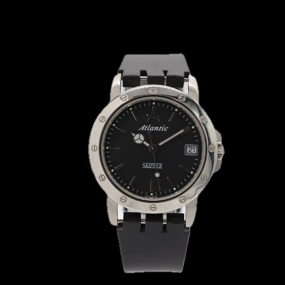 Atlantic | Accessories | Vintage Atlantic 344 Skipper Mens Automatic ...